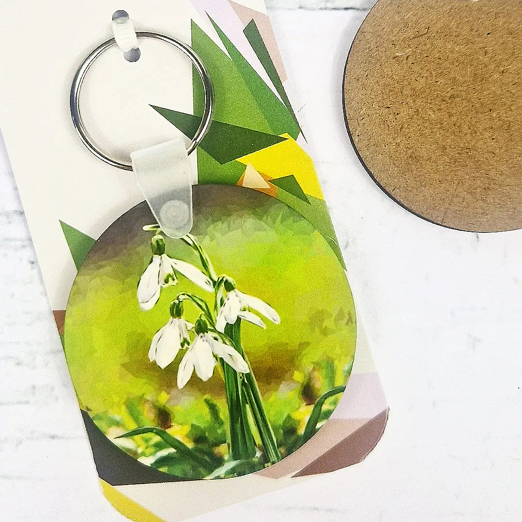 SNOWDROPS keyring – Louise Jennifer Design