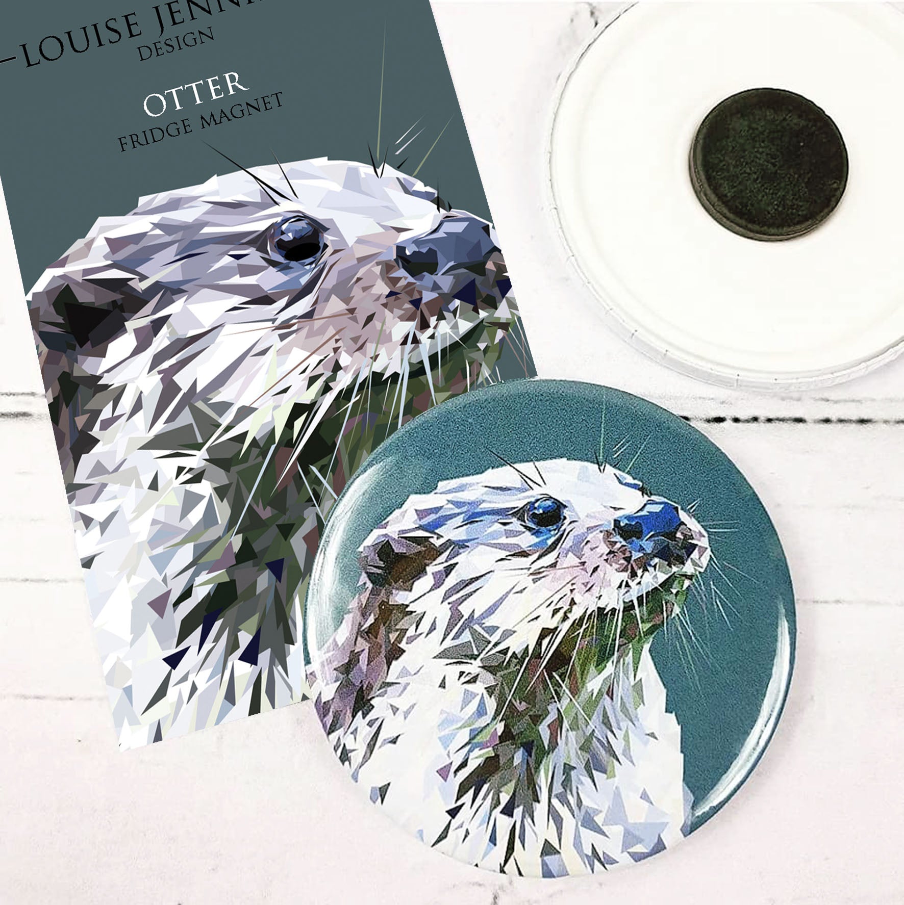 OTTER magnet – Louise Jennifer Design