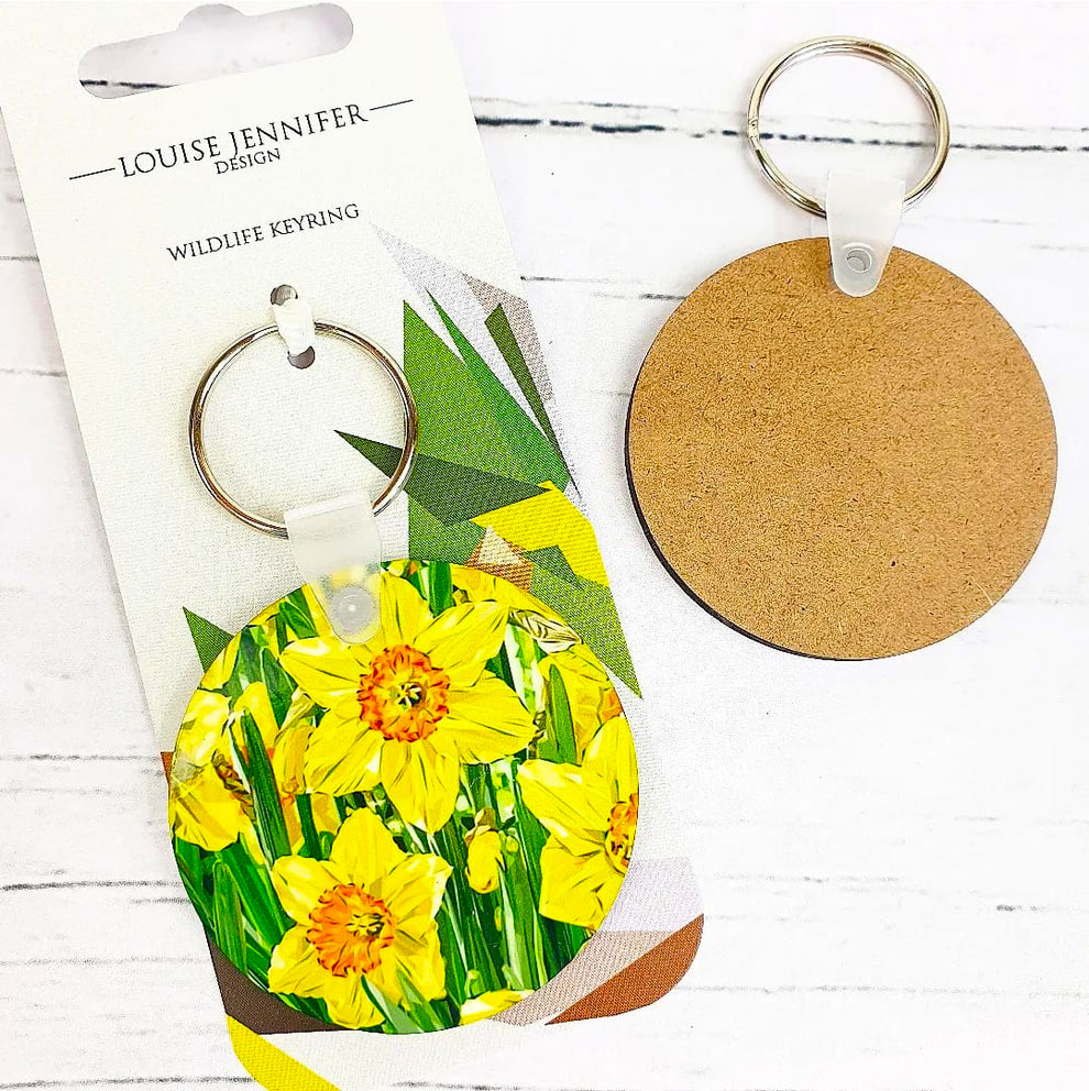 DAFFODIL keyring – Louise Jennifer Design