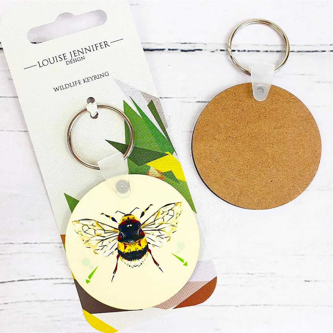 BUFF-TAILED BUMBLEBEE keyring – Louise Jennifer Design