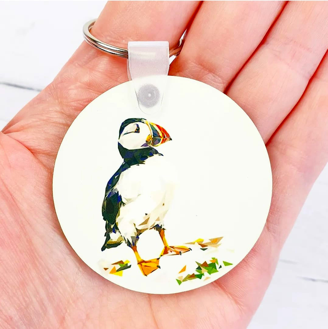 ATLANTIC PUFFIN keyring – Louise Jennifer Design