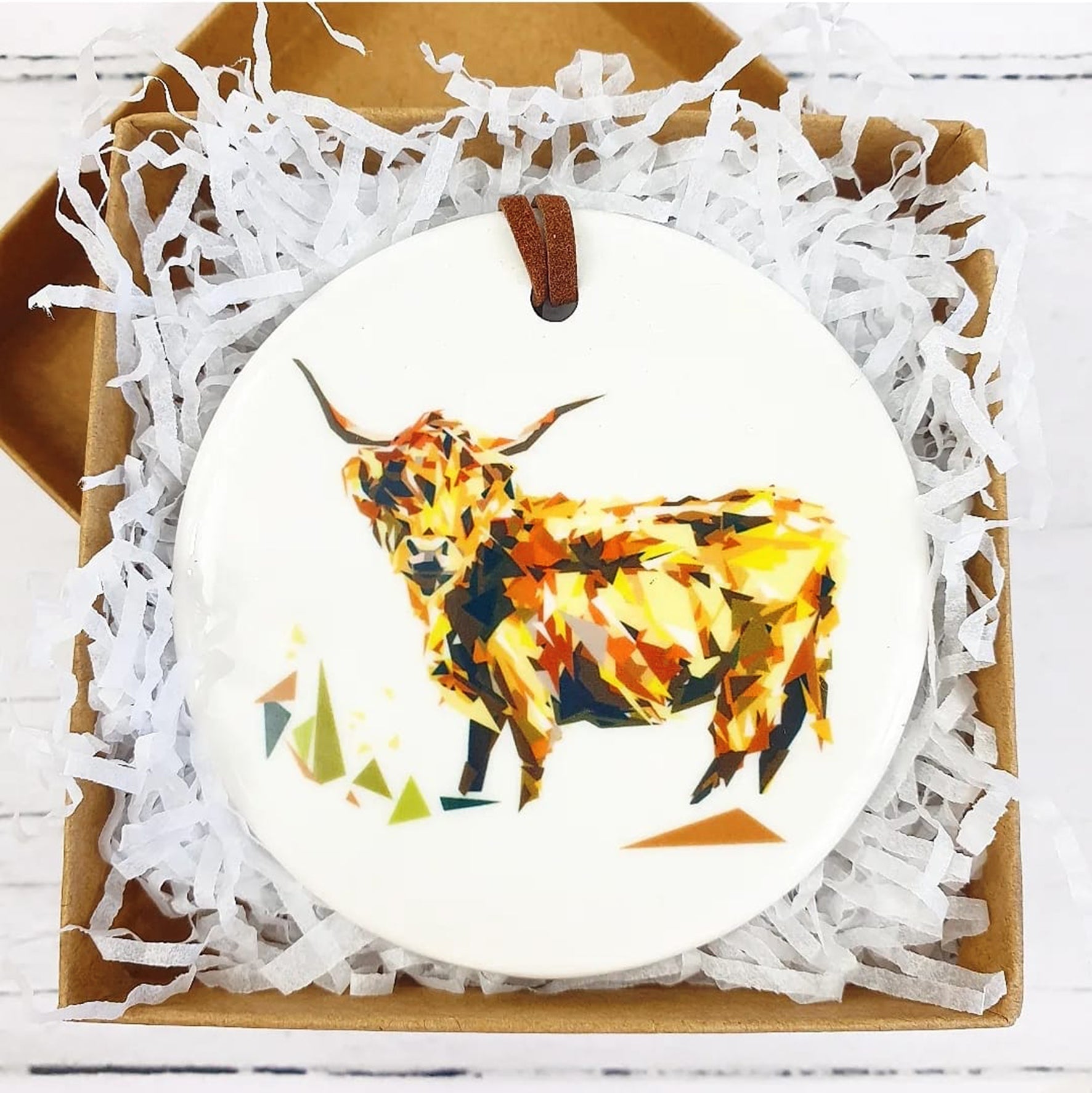 HIGHLAND COW ceramic decoration – Louise Jennifer Design