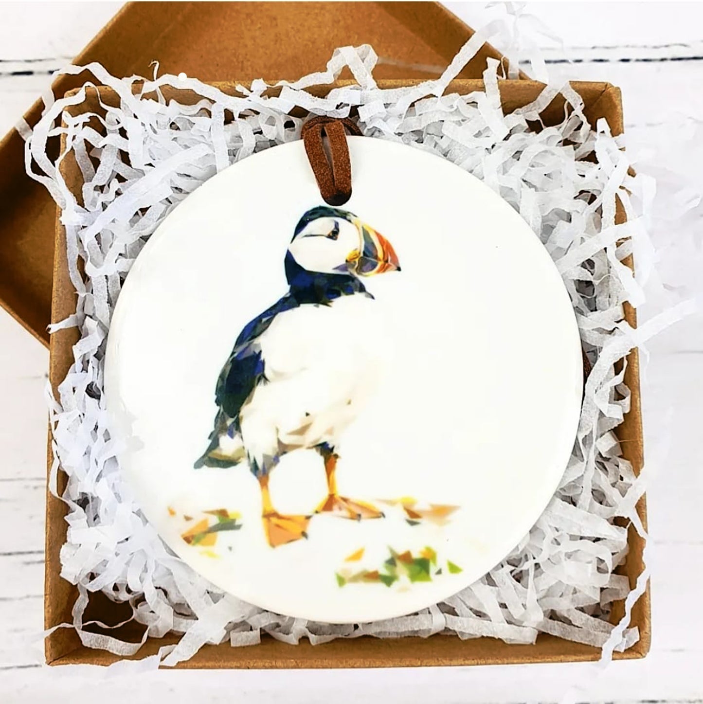 ATLANTIC PUFFIN ceramic decoration – Louise Jennifer Design
