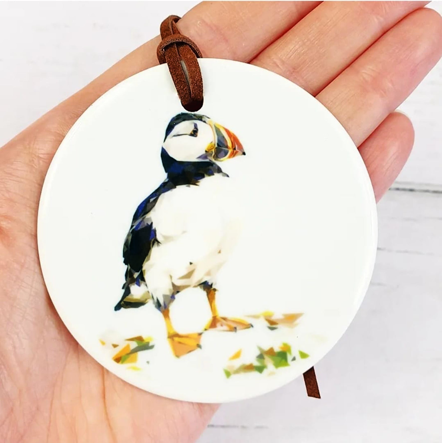 ATLANTIC PUFFIN ceramic decoration – Louise Jennifer Design