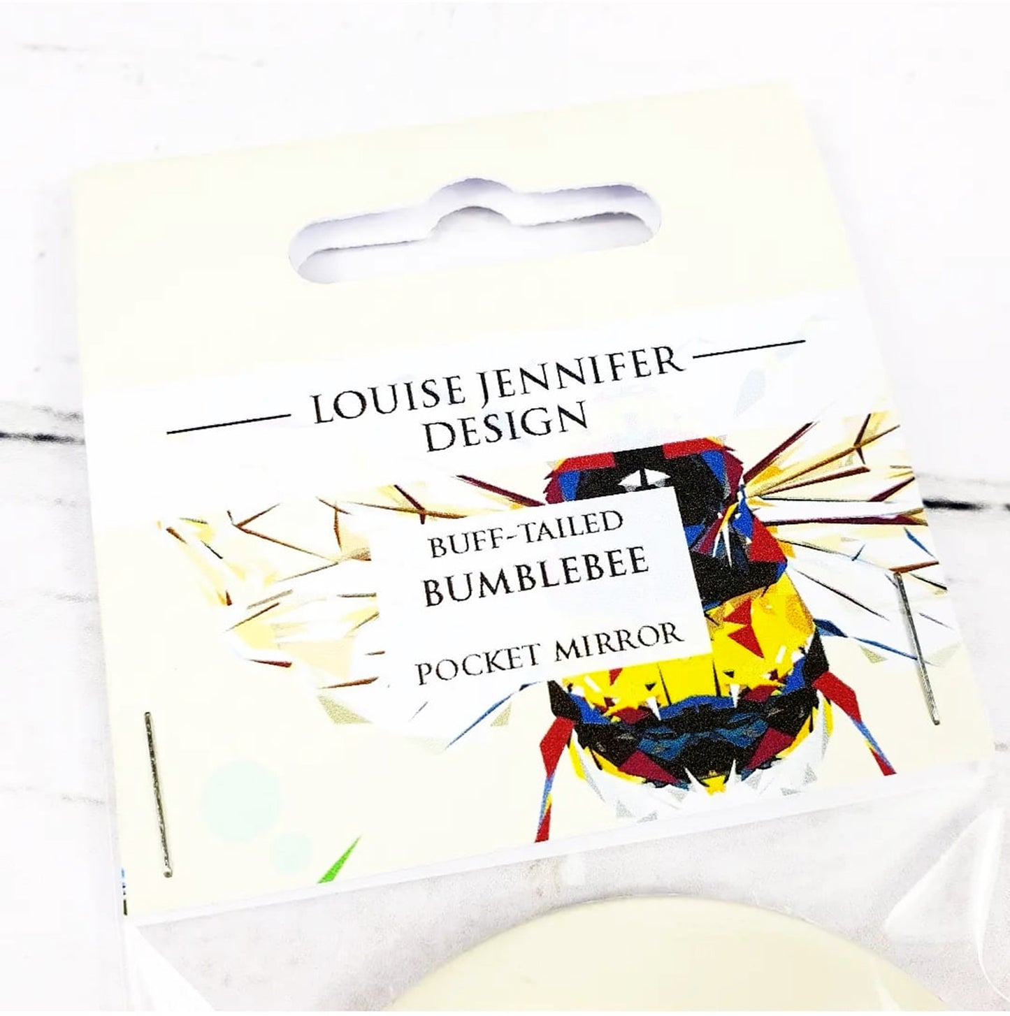 BUFF-TAILED BUMBLEBEE pocket mirror – Louise Jennifer Design