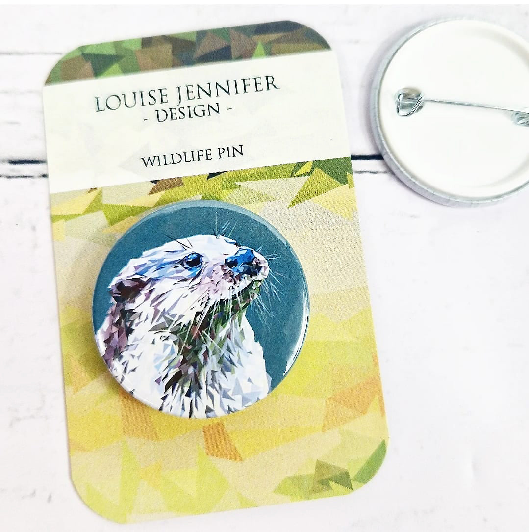 OTTER pin badge – Louise Jennifer Design