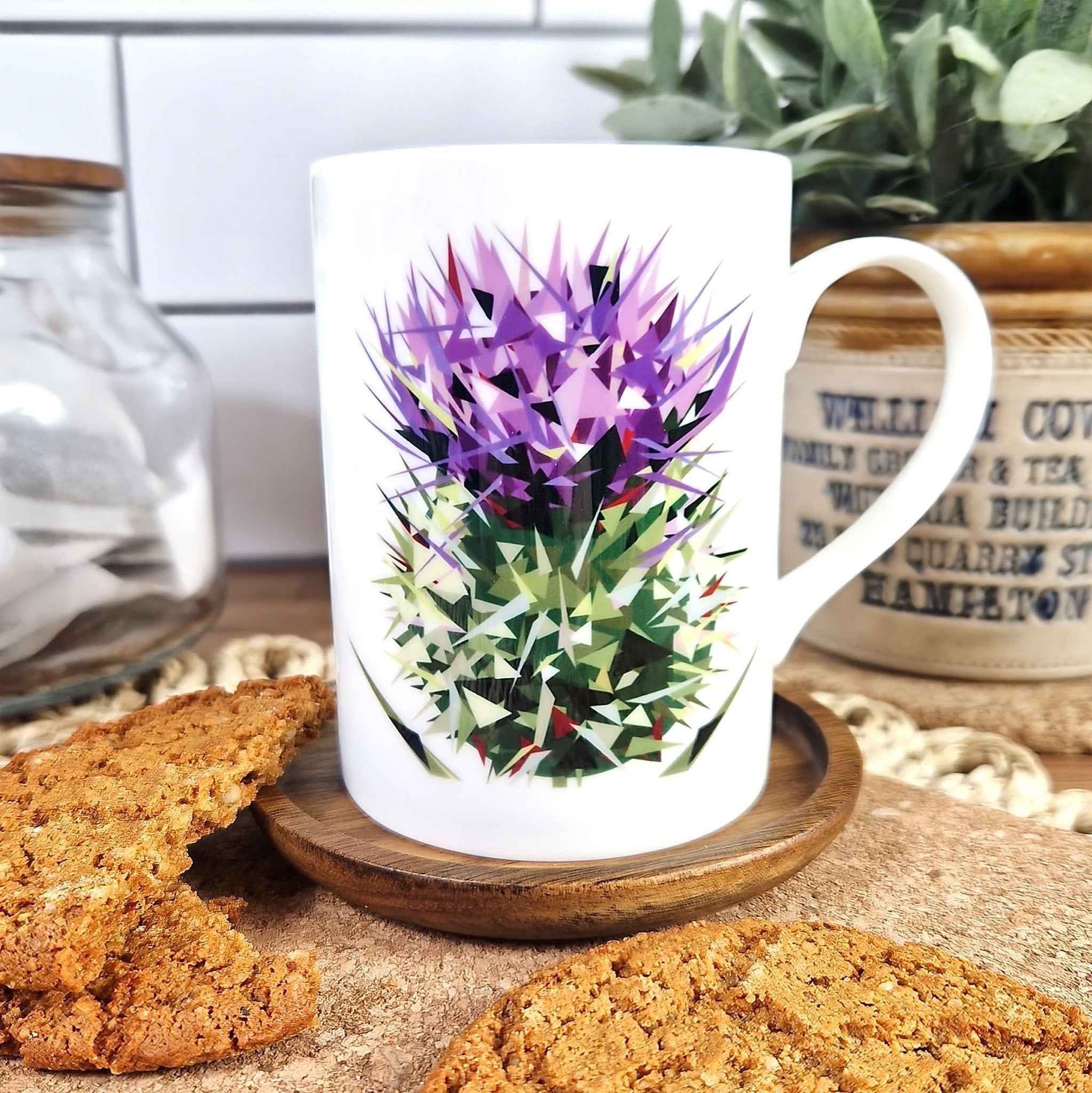 SPEAR THISTLE illustrated mug *NEW – Louise Jennifer Design